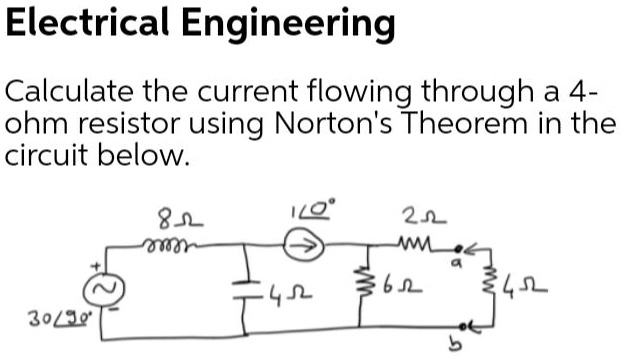 Solved Electrical Engineering Calculate The Current Flowing Through A