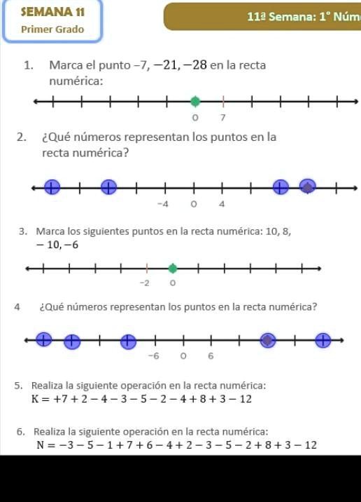 SOLVED: números negativos en la recta numérica por favor me puedes ...