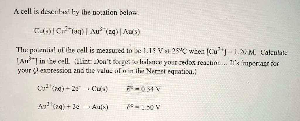 a cell is described by the notation below cus cut aq aut aq auls the ...