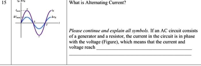 SOLVED: 15 What is Alternating Current? Please continue and explain all ...