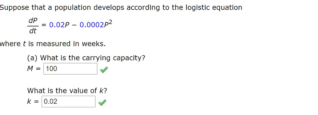 [GET ANSWER] Suppose that a population develops according to the ...