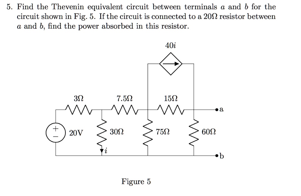 please solve using mesh current method 5 find the thevenin equivalent ... please solve using mesh current method 5 find the thevenin equivalent ...