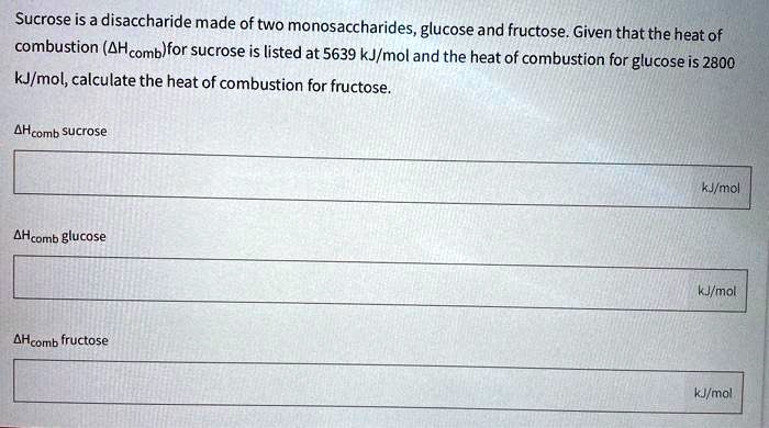 sucrose is a disaccharide made of two monosaccharides glucose and ...
