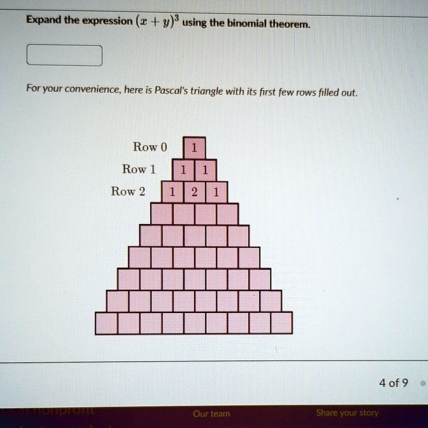 SOLVED:Expand the expression (â‚¬ u)3 using the binomial theorem For ...