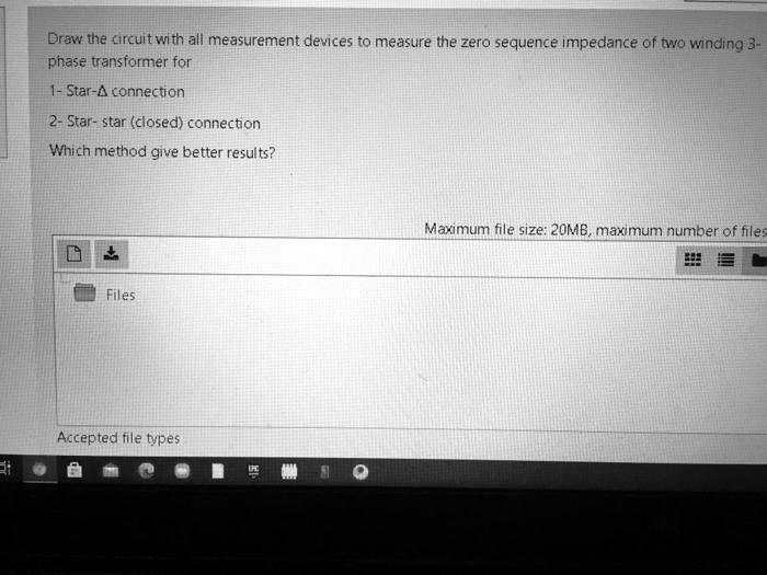 Solved Draw The Circuit With All Measurement Devices To Measure The Zero Sequence Impedance Of