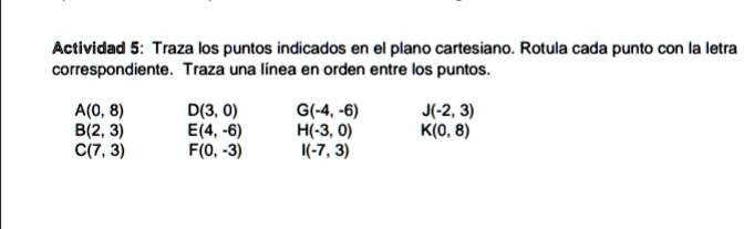 Traza Los Puntos Indicados En El Plano Cartesiano Rotula Cada Punto ...