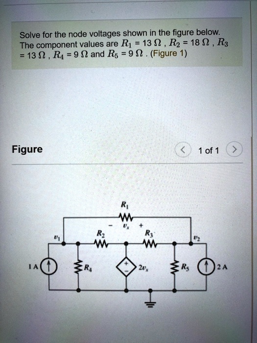 SOLVED: Determine the node voltage v1 and node voltage v2. Solve for ... SOLVED: Determine the node voltage v1 and node voltage v2. Solve for ...