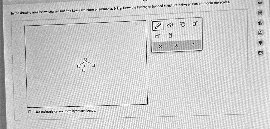 [GET ANSWER] In the drawing area below you will find the Lewis ...