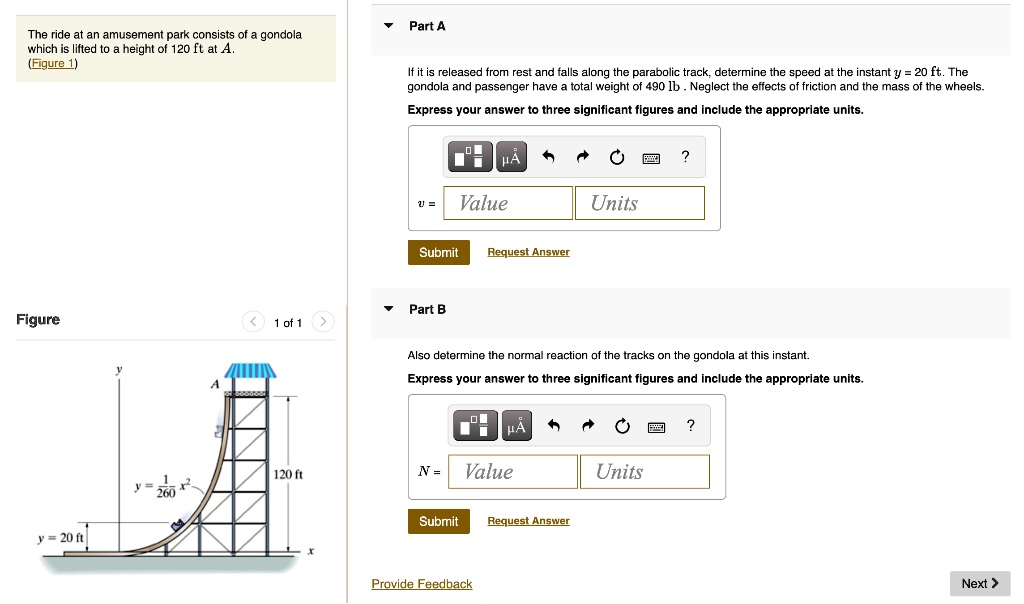 SOLVED: The ride at an amusement park consists of a gondola which is ...