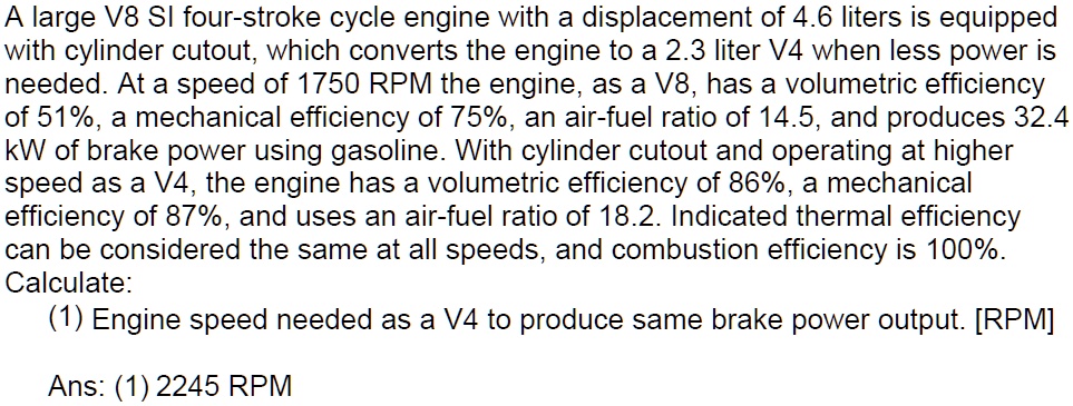 A large V8 SI four-stroke cycle engine with a displacement of 4.6 ...