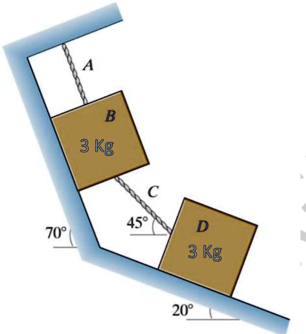 SOLVED: 'Boxes B and D are positioned as shown in the figure below. The ...