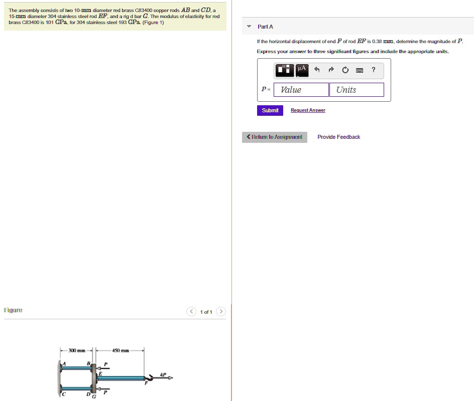 SOLVED: The assernbly consists of two 10-IM diameter red brass C83400 ...