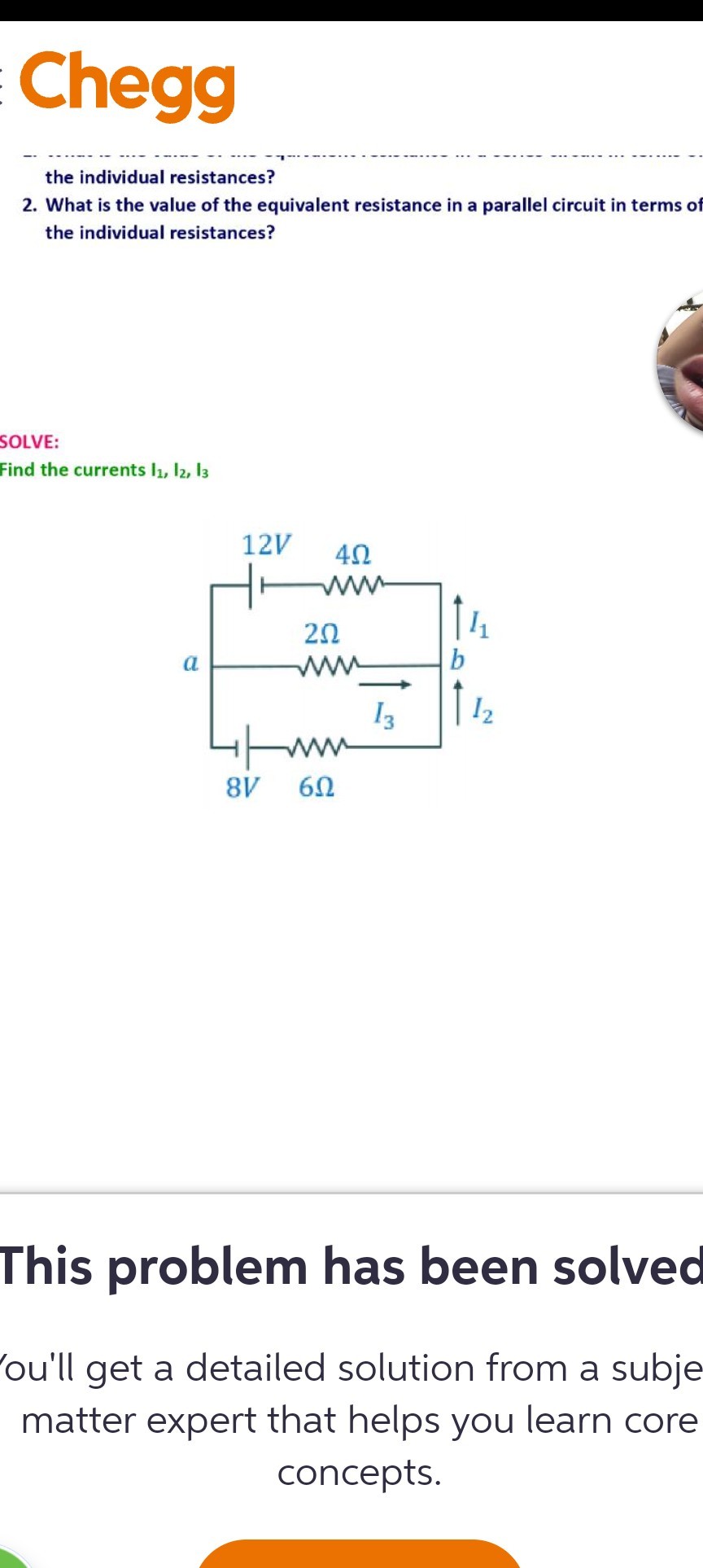 SOLVED: the individual resistances? 2. What is the value of the ...
