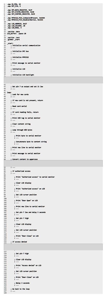 SOLVED: Texts: Develop an RFID door lock access system using Arduino ... SOLVED: Texts: Develop an RFID door lock access system using Arduino ...