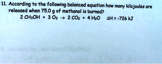 SOLVED: According to the following balanced equation, how many ...