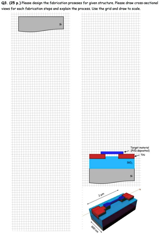 SOLVED: 3.25 p. Please design the fabrication processes for the given ...
