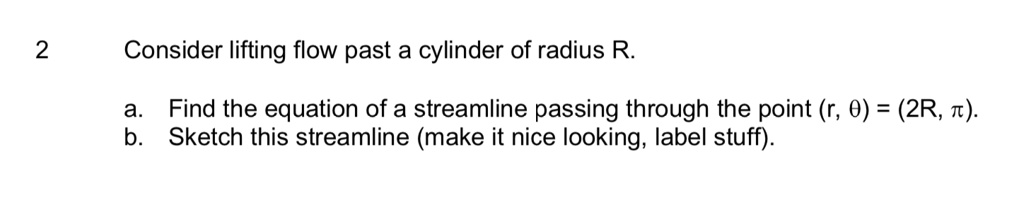 SOLVED: Can you please help with this aerodynamics question? 2 Consider ...