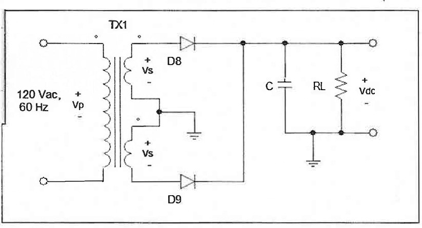 design a power supply using the given diagram output voltage vdc should ...
