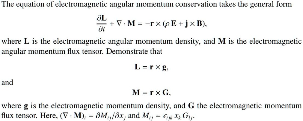 Conservation Of Angular Momentum Equation
