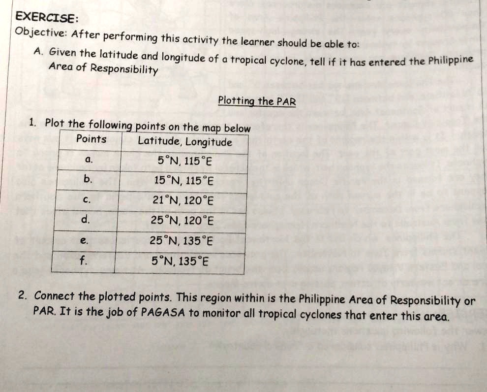 EXERCISE: Objective: After performing this activity the learner should ...