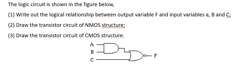 The logic circuit is shown in the figure below, (1) Write out the ...