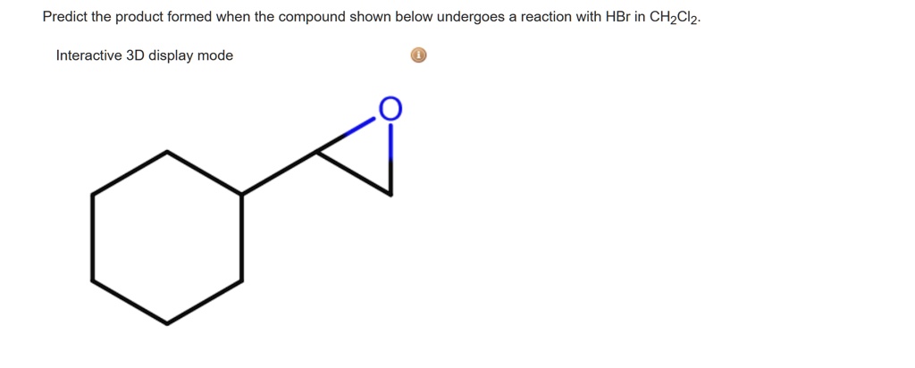 SOLVED: Predict the product formed when the compound shown below ...