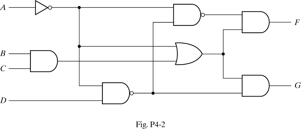 4 Use Boolean Theorems Or K Maps To Obtain The Simplified Boolean Expressions For Outputs F And 0348