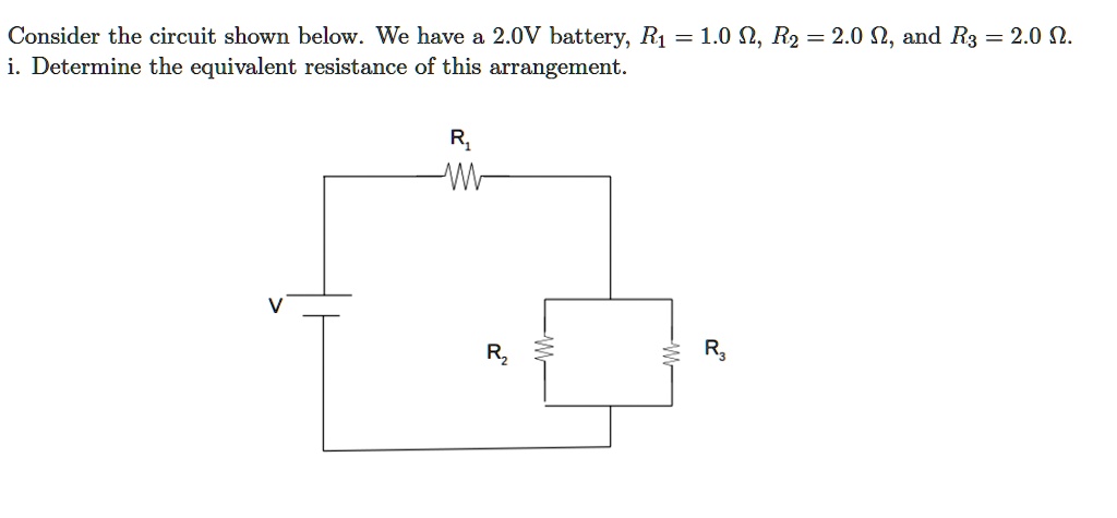 Solved A Determine The Equivalent Resistance Of This Arrangement B