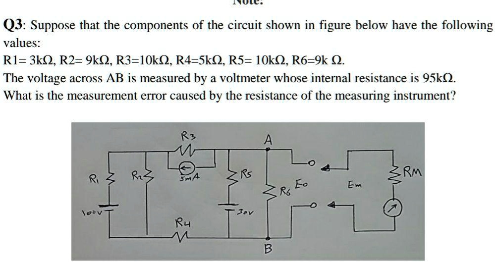 SOLVED: 101C. Q3: Suppose that the components of the circuit shown in figure below have the ...
