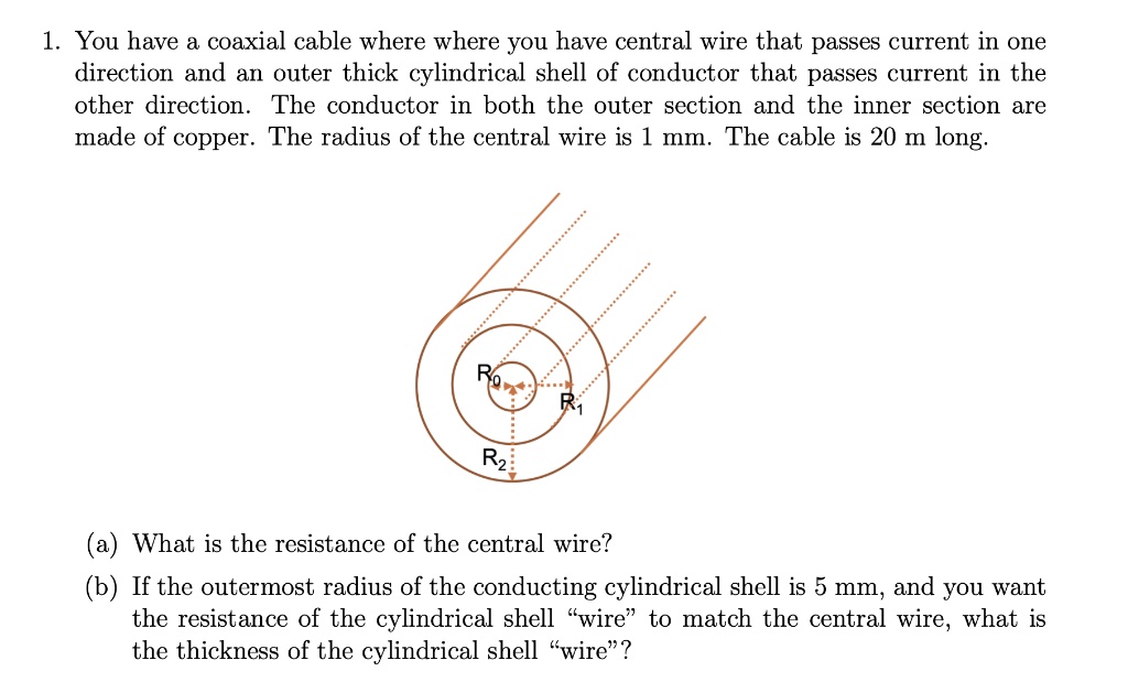 [GET ANSWER] you have coaxial cable where where you have central wire ...