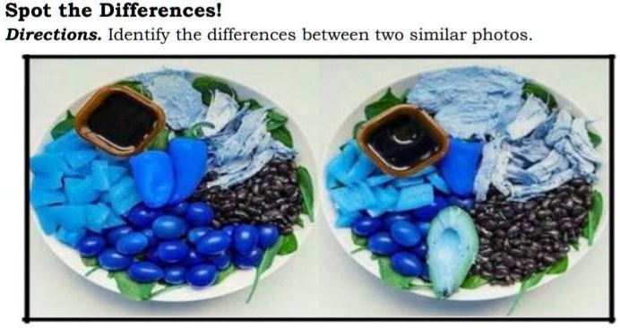 SOLVED: 'Identify the differences between two similar photos. Spot the ...