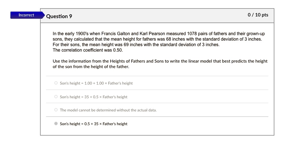 SOLVED: Question 9 10 pts In the early 1900s, when Francis Galton and ...
