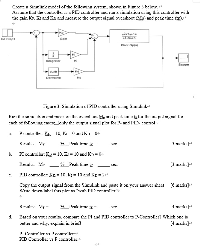 SOLVED: Create a Simulink model of the following system shown in Figure 3 below. Assume that the ...