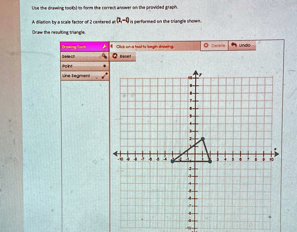 Use the drawing tool(s) to form the correct answer on the provided ...