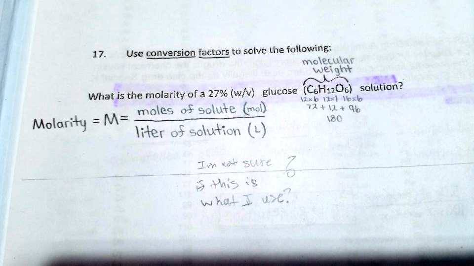 17. Use conversion factors to solve the...