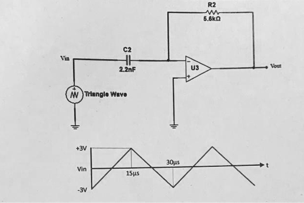 Solved Determine The Output Voltage Of The Ideal Differentiator For 1317