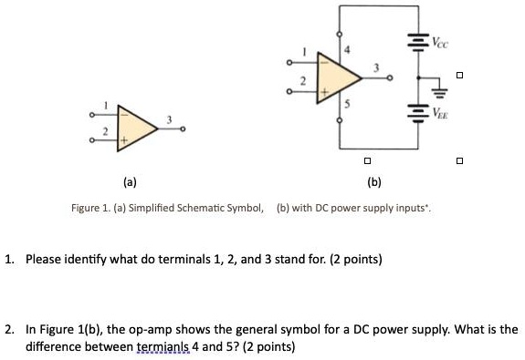SOLVED: (a) (b) 1. Please identify what the terminals 1, 2, and 3 stand ...