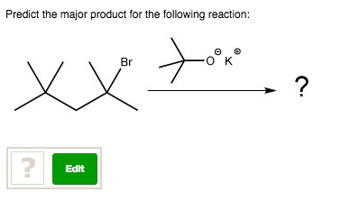 SOLVED: Predict the majon product following reaction: Edit