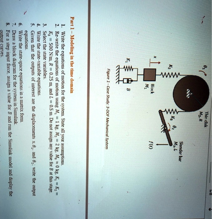 SOLVED: Output curves 6 equations. Draw a block diagram for the system in Simulink. Write the ...