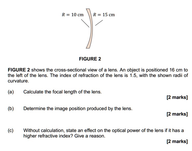 SOLVED: R = 10 cm R = 15 cm FIGURE 2 FIGURE 2 shows the cross-sectional ...