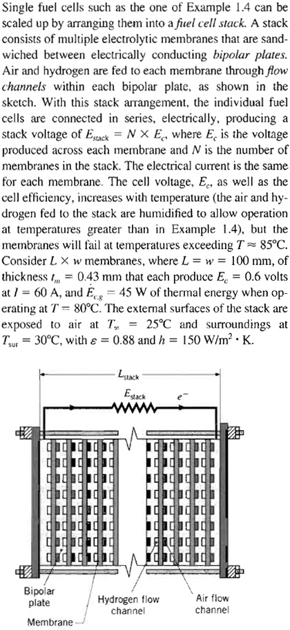 SOLVED: Single fuel cells, such as the one in Example I.4, can be ...