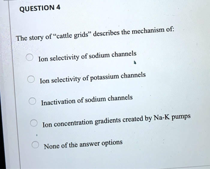 SOLVED: QUESTION grids" describes the mechanism of: The story of ...