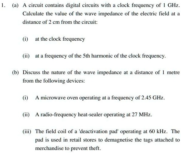 SOLVED: please do it correct. answer in chegg isn't correct aA circuit contains digital circuits ...