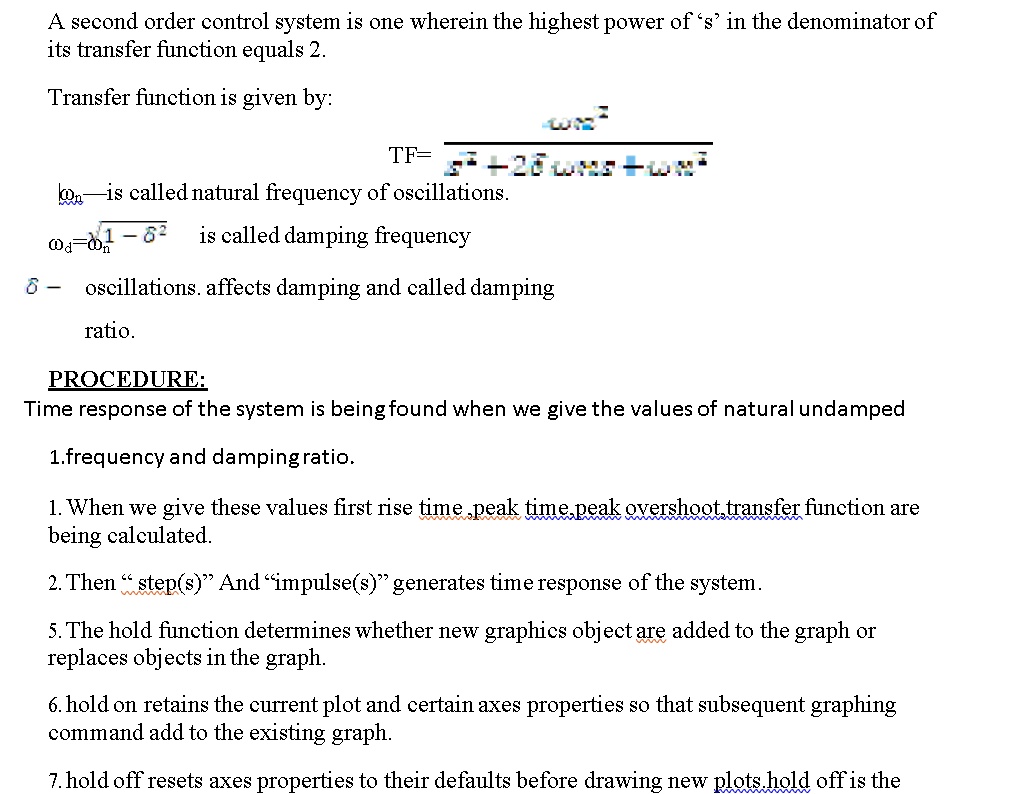 SOLVED: A second order control system is one wherein the highest power of 's' in the denominator ...
