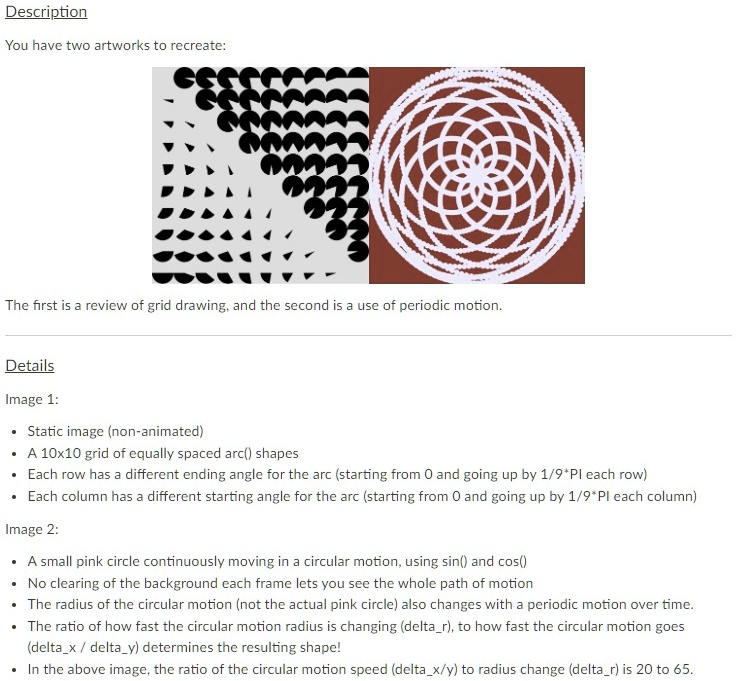 SOLVED: Texts: in Java Description You have two artworks to recreate ...