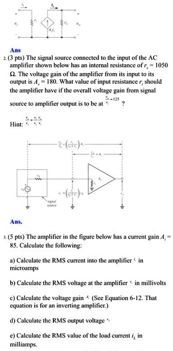 SOLVED: 2. (3 pts) The signal source connected to the input of the AC ...