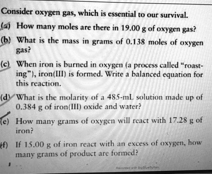 SOLVED: Consider oxygen gas, which is essential to our survival: (a ...
