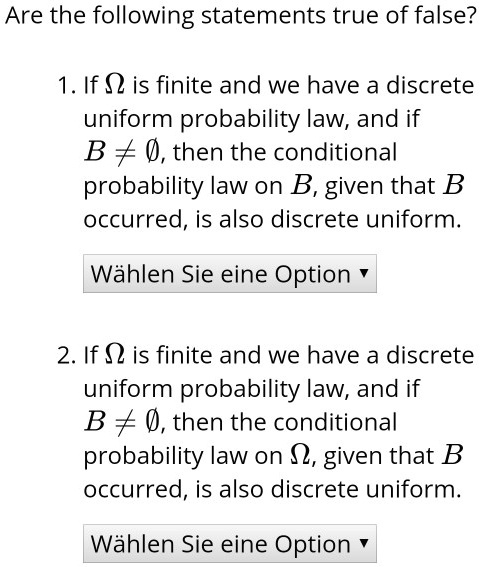 are the following statements true of false 1 if0 is finite and we have ...
