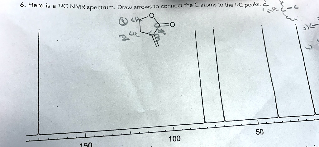 Here is a 13C NMR spectrum: Draw arrows to connect th… - SolvedLib