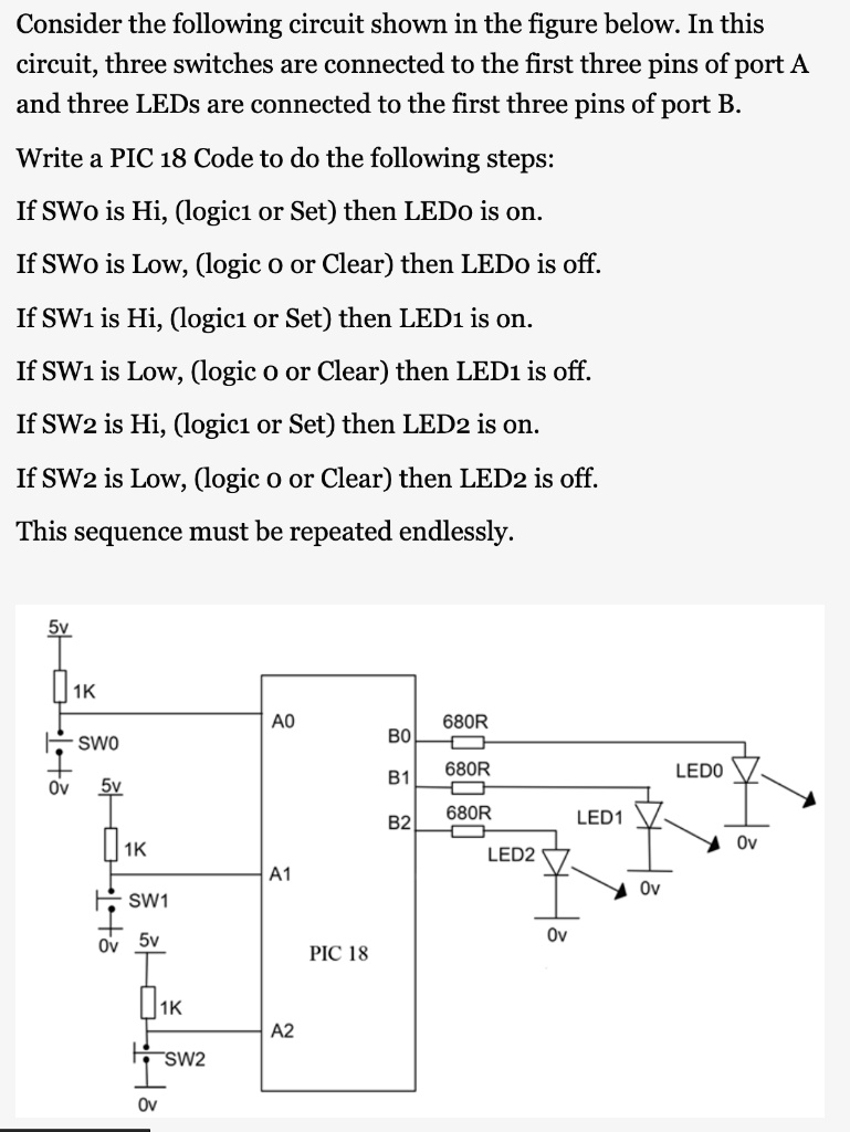 SOLVED: Consider the following circuit shown in the figure below. In ...